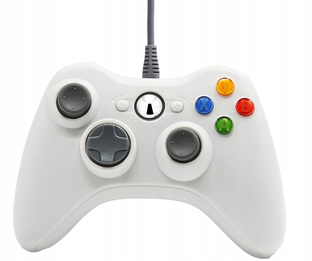 Pad Kontroler przewodowy Biały Xbox 360 X360 - 12032432766 - oficjalne ...