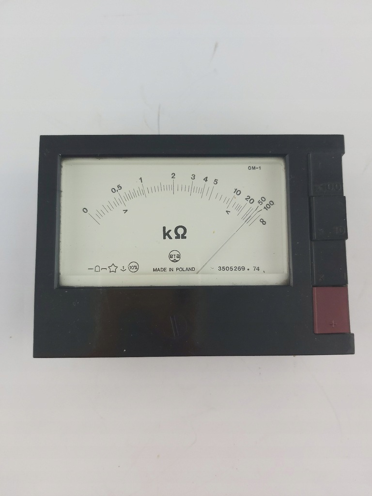 Kiloomomierz omomierz miernik OM-1 #M1 - 9636324009 - oficjalne archiwum Allegro