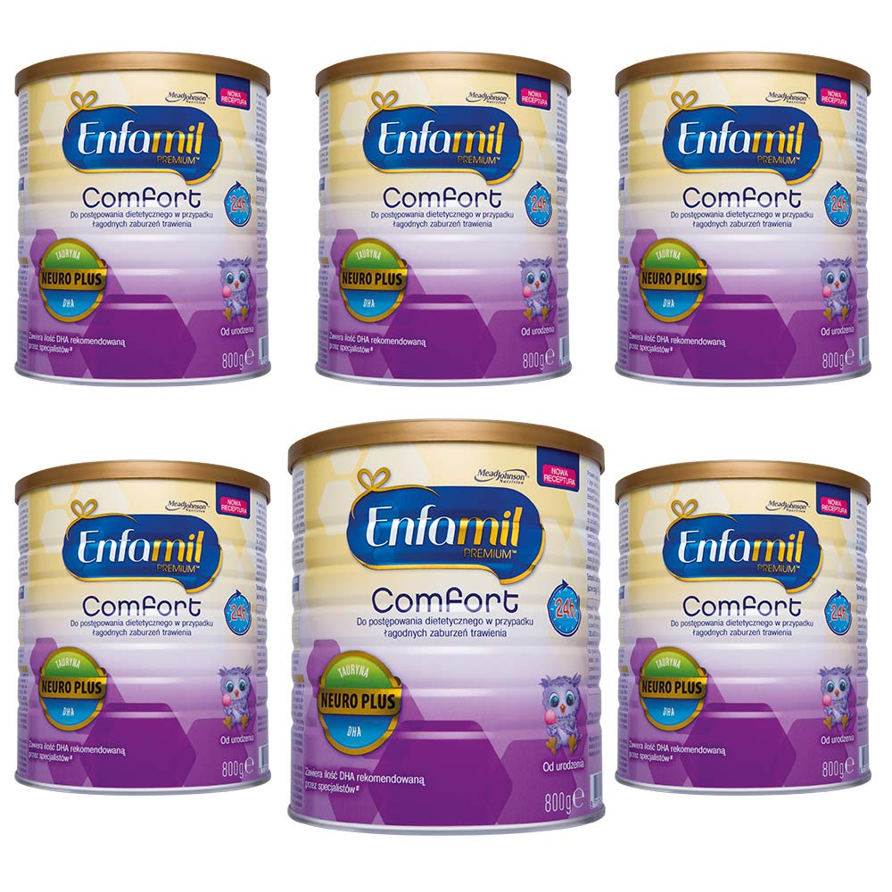Enfamil Comfort mleko modyfikowane 6 x 800 g - 7845293626 - oficjalne ...