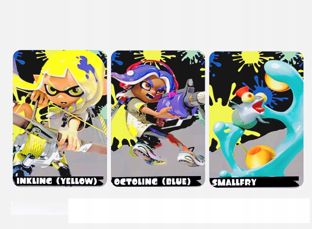 Amiibo Splatoon 3 Inkling, Octoling, Smallfry NS - 12880818066 - oficjalne archiwum Allegro