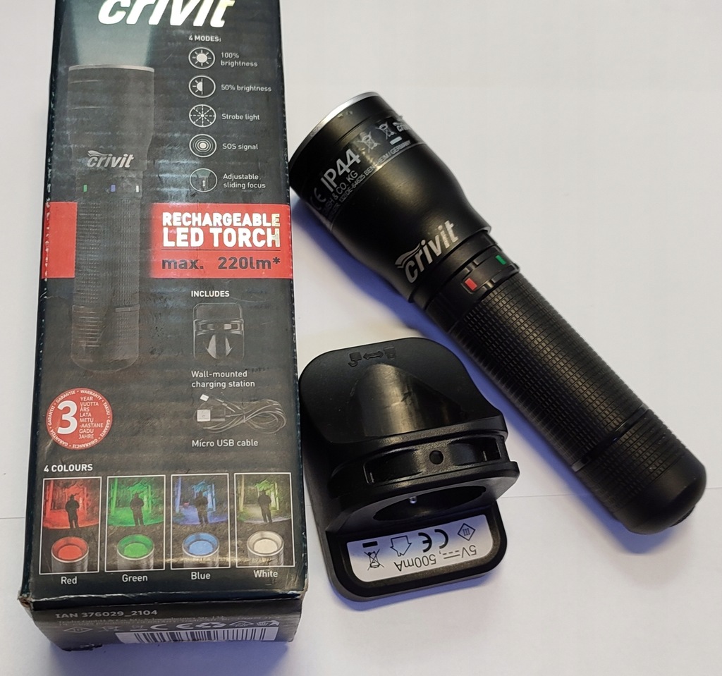 CRIVIT AKUMULATOROWA LATARKA LED (1828/22) - 12243132264 - oficjalne ...
