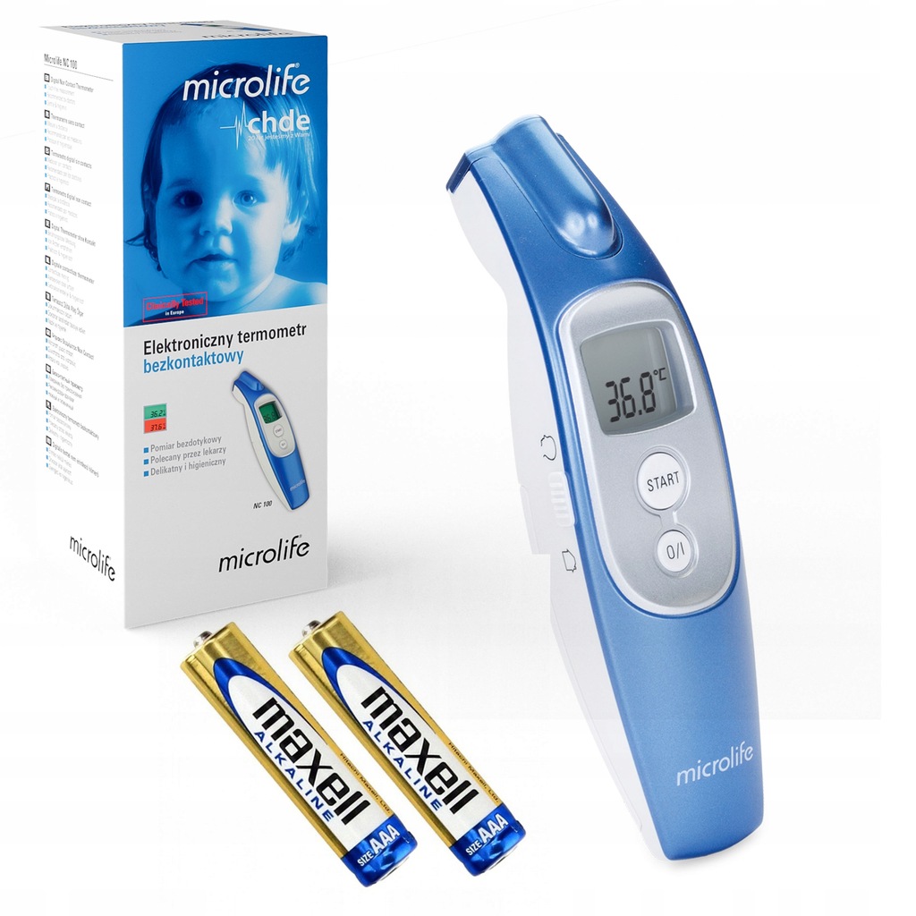 Microlife TERMOMETR BEZDOTYKOWY NC100 + ETUI - 9921926047 - oficjalne ...