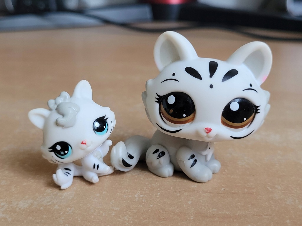 LPS Littlest Pet Shop kot kotek Sfinks #3585 #3586 - 12317384127 ...
