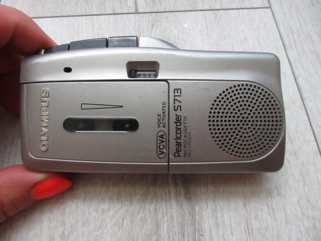 OLYMPUS PEARLCORDER S713 dyktafon microcassette - 12413361023 - oficjalne archiwum Allegro