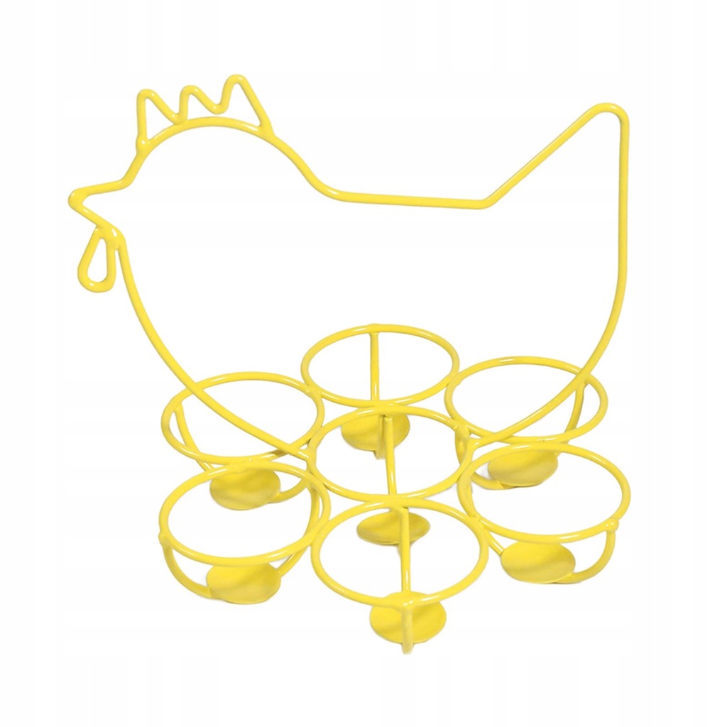 Chicken Shape Egg Holder Rack Eggs Storage Yellow - 13692784222 ...
