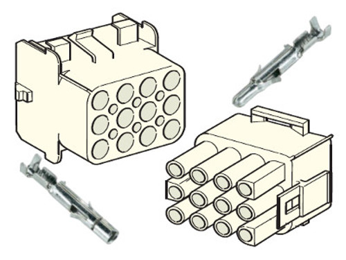 ZŁĄCZE KONEKTOROWE MATE-N-LOCK 12 PIN MNL12 MNL-12 - 7125373516 - oficjalne archiwum Allegro