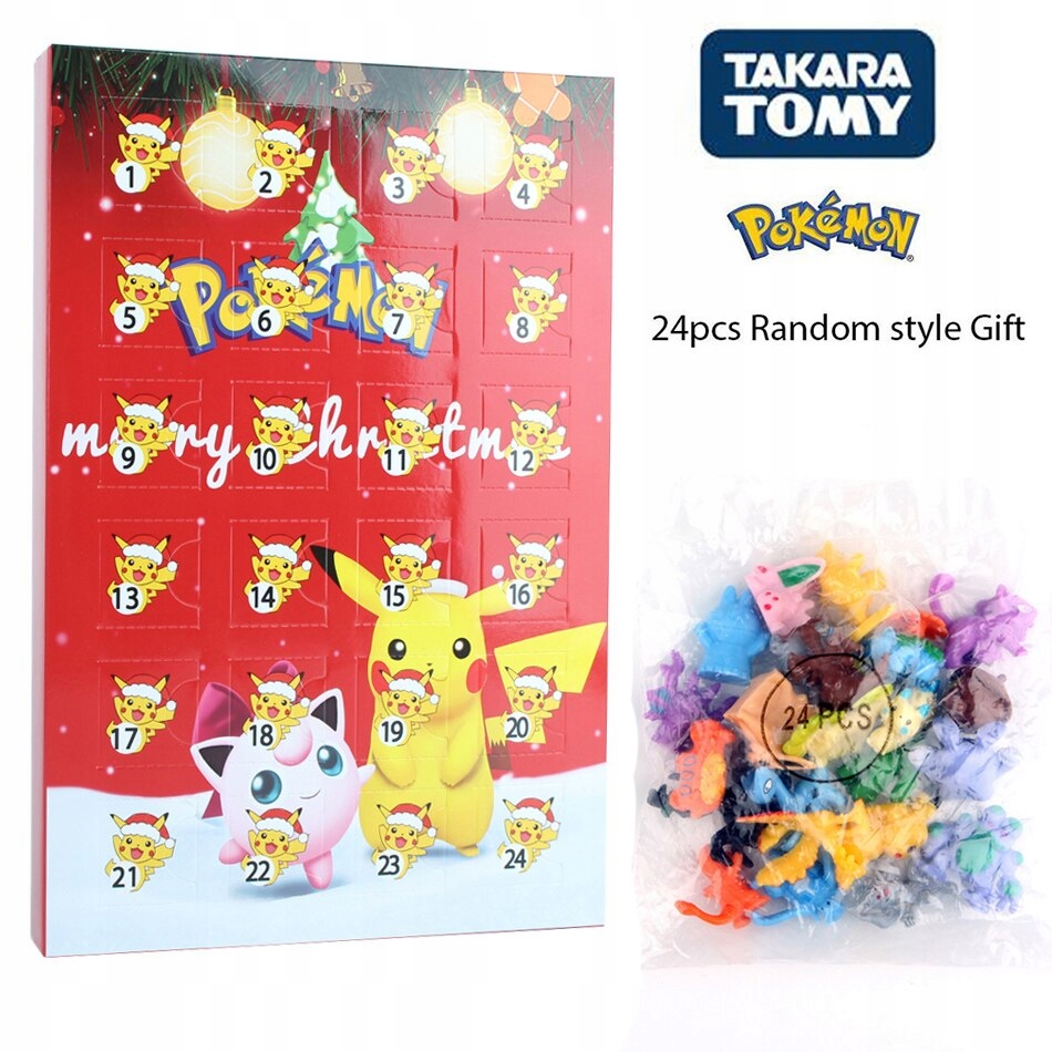 24 Pak Pokemon 2022 nowy kalendarz adwentowy Kotak - 12888065664 ...
