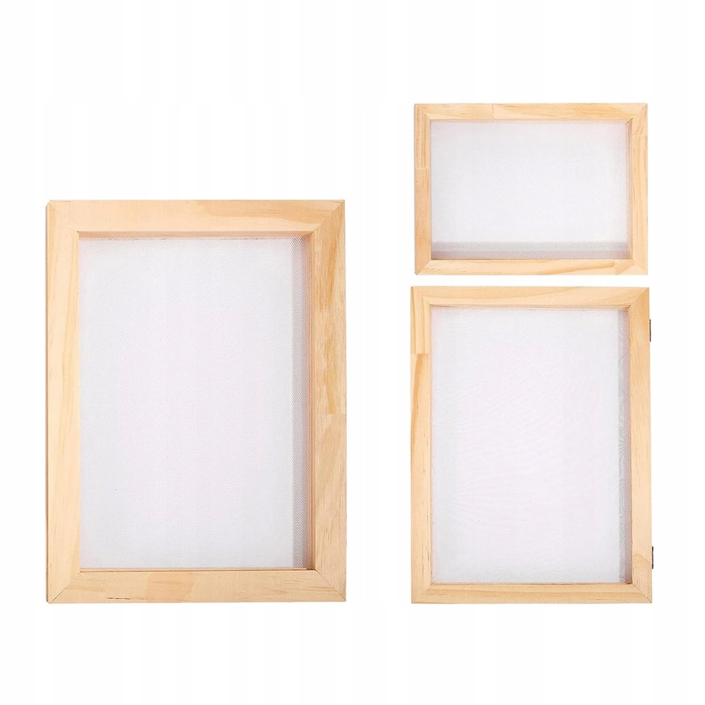 Paper Making Wooden Frame Kit Tool Useful Handcraft Paper Making Screen ...