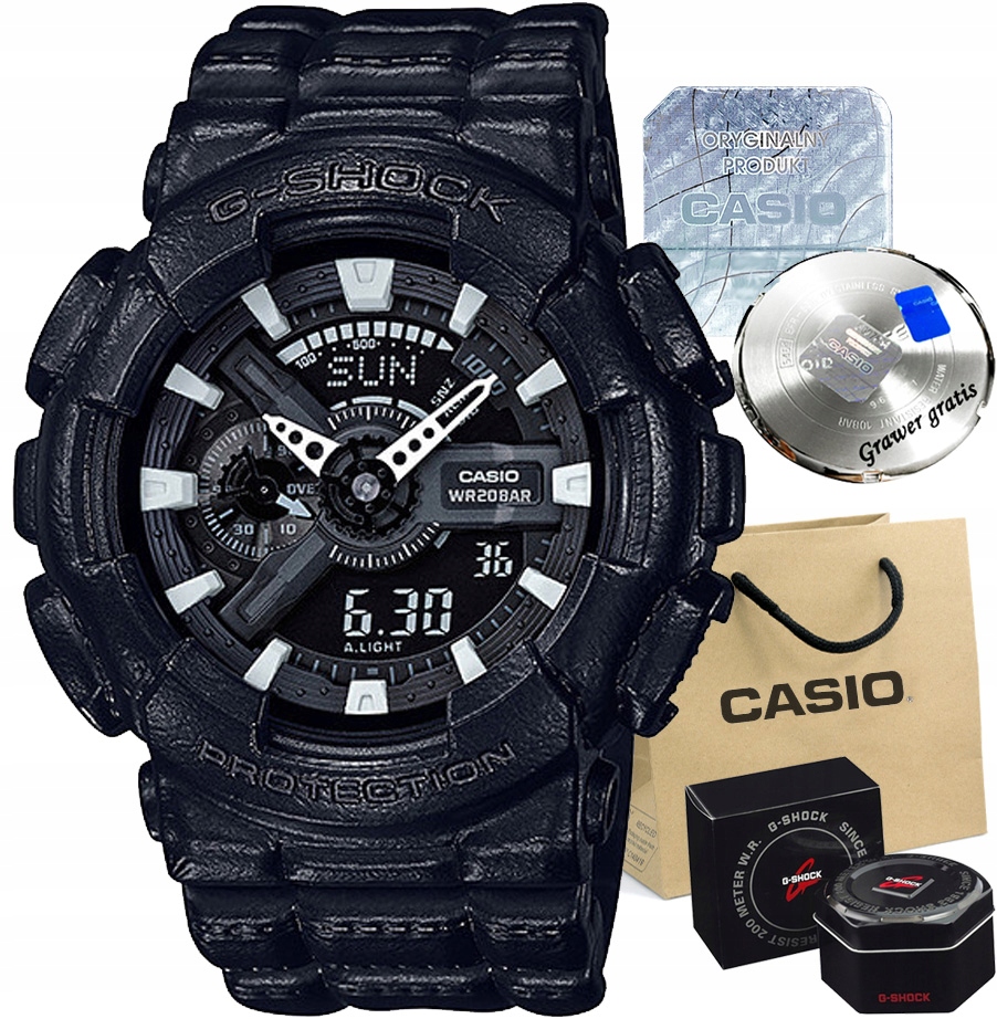 Zegarek męski Casio G-SHOCK sportowy WR20bar + BOX - 10687805258 - oficjalne archiwum Allegro