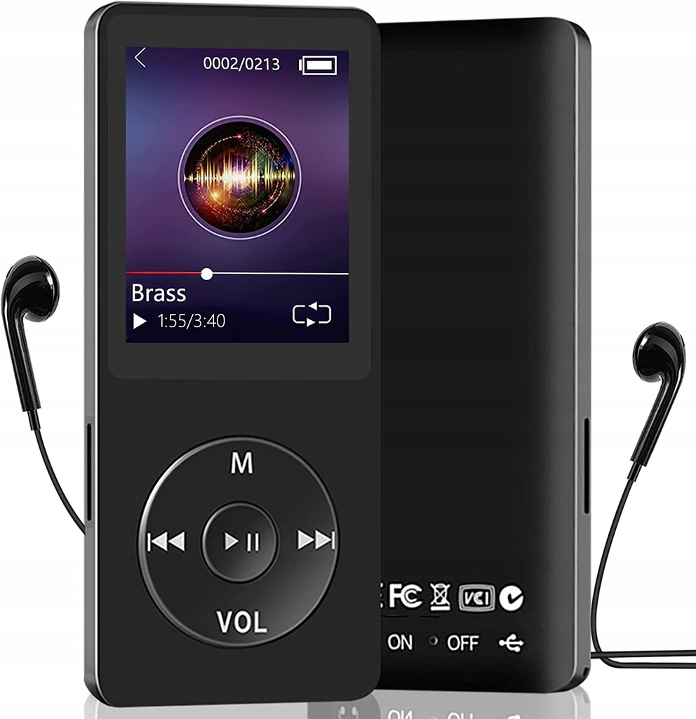 Odtwarzacz MP3 MP4 Radio Dyktafon Czytnik SD 16GB - 13170306754 ...