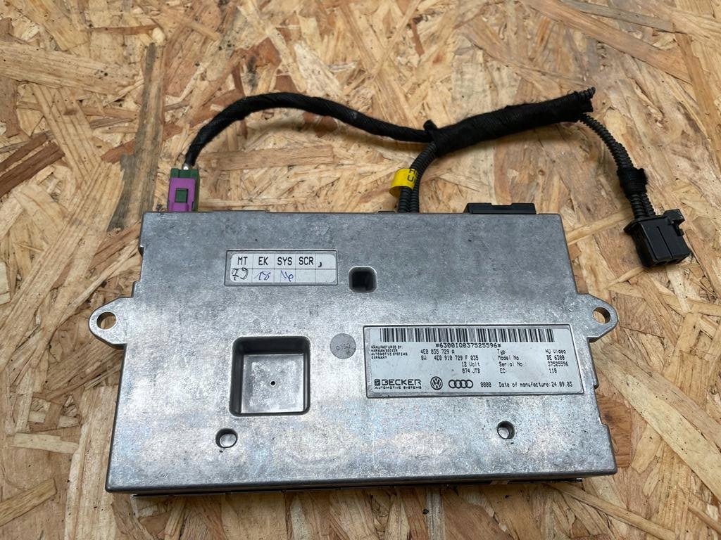 AUDI A8 D3 MODUŁ STEROWNIK MMI 4E0910729F - 12435427051 - oficjalne archiwum Allegro