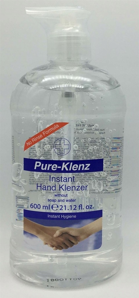 PURE - KLENZ ŻEL ANTYBAKTERYJNY DO RĄK 600 ML - 8728406904 - oficjalne ...