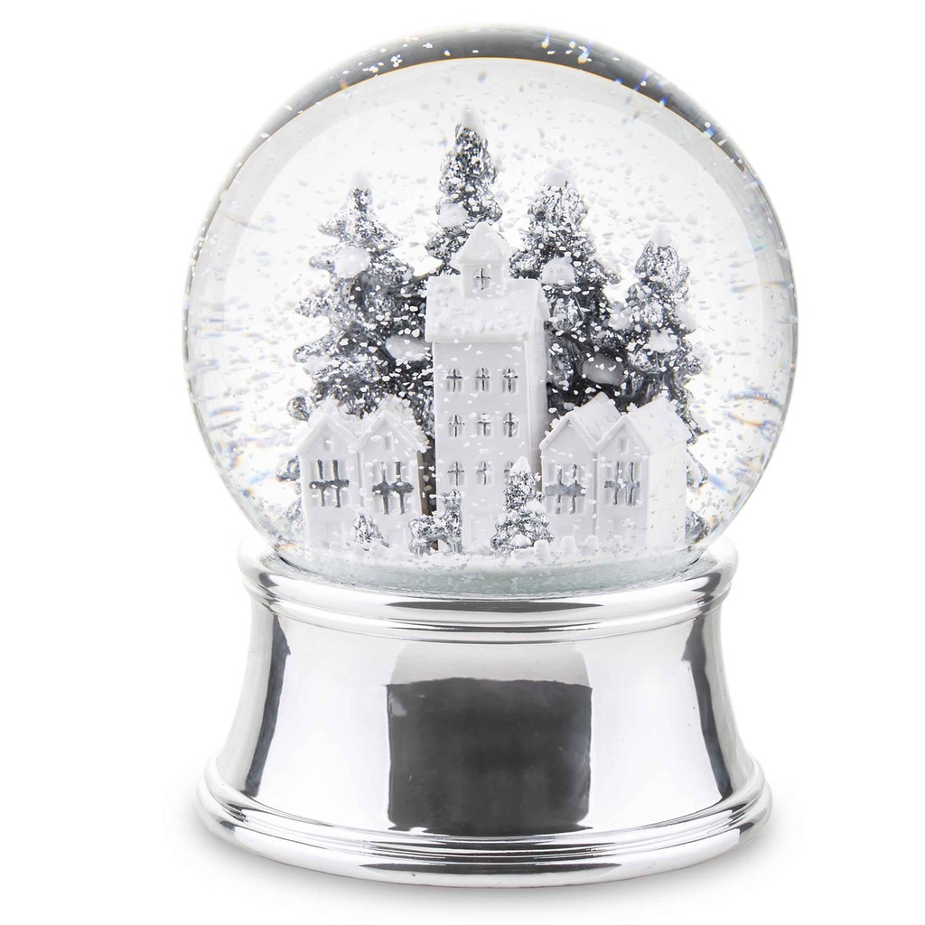 KULA śnieżna szklana z POZYTYWKĄ MIASTO na prezent Dekoracja ŚWIĄTECZNA ...