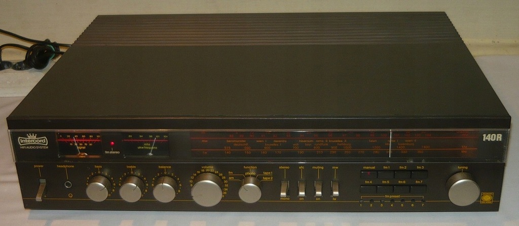 amplituner INTERCORD 140R vintage - 10583172910 - oficjalne archiwum ...
