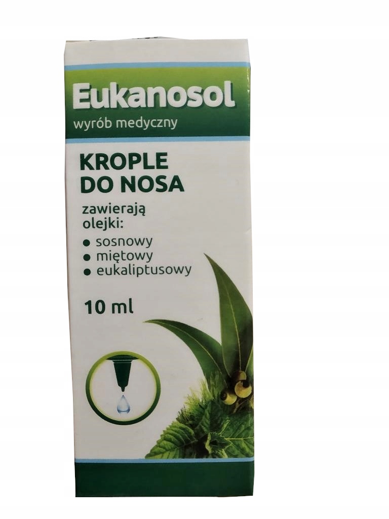 Eukanosol ziołowe krople do nosa katar 10ml - 11843221460 - oficjalne archiwum Allegro