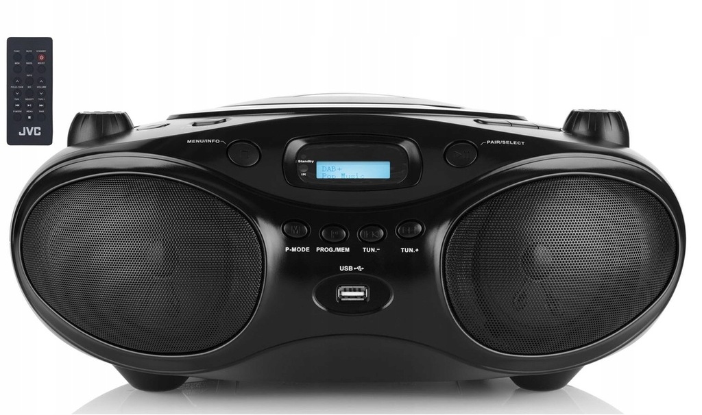 RADIOODTWARZACZ RADIO FM BOOMBOX JVC CD USB BLUETOOTH DAB+ 4W RDS + PILOT - 15277187910 ...