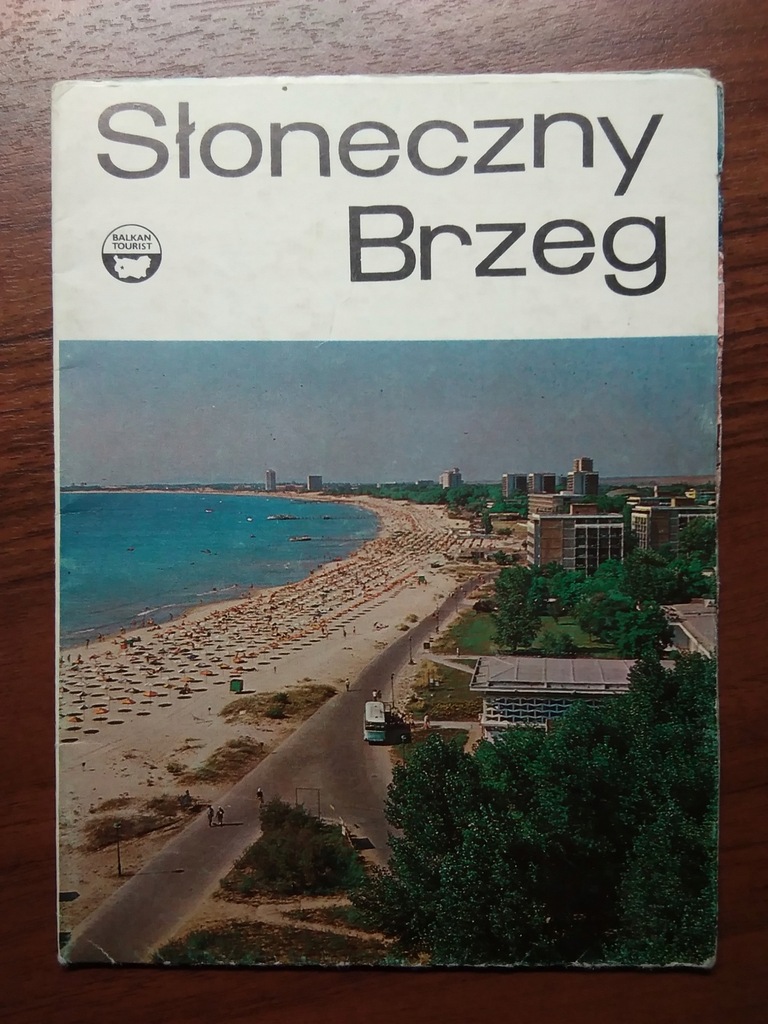 BUŁGARIA Słoneczny Brzeg mapa panoramiczna 1977 r. - 12697635755 ...