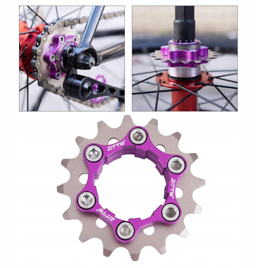 Single Speed Cassette Cog with Lockring, Spacers set MTB Fixie Fixed ...