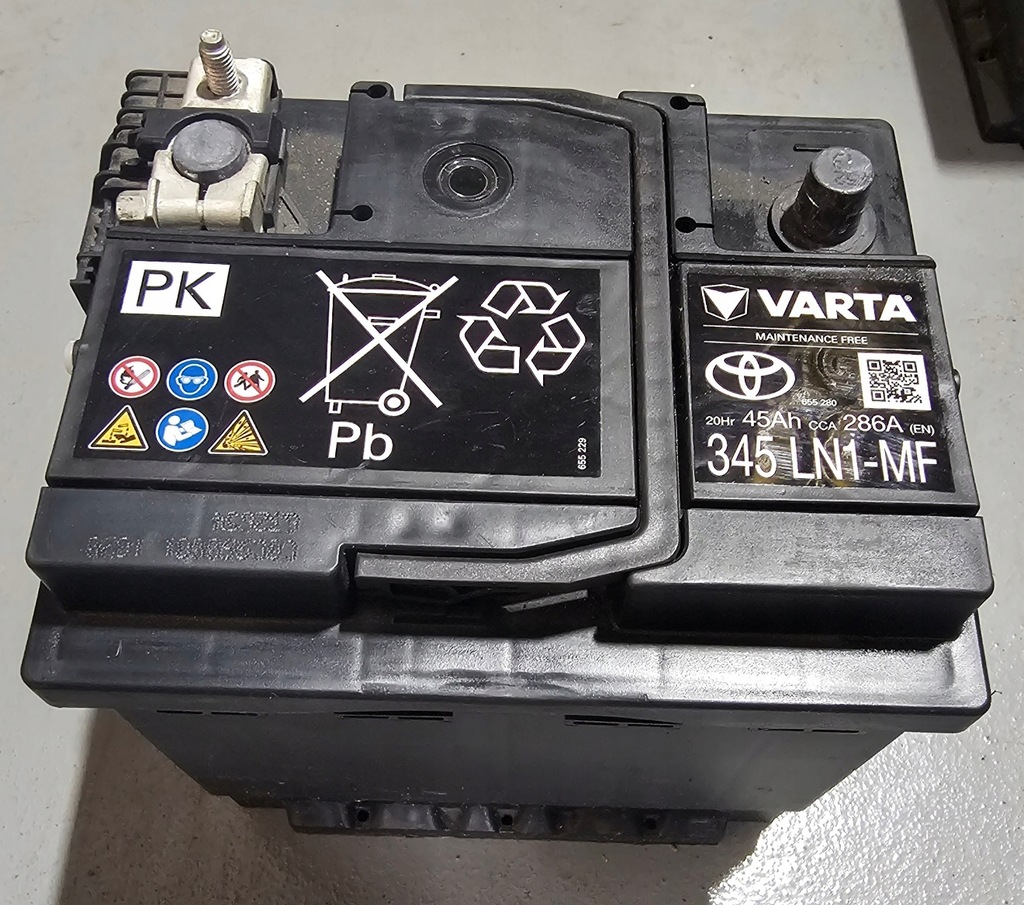 akumulator Toyota Hybrid Corolla E21 C-HR 345LN1-MF 45Ah - 14987949753 - oficjalne archiwum Allegro