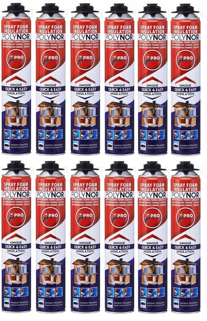 POLYNOR PRO piana pianka pur izolacje natryskowe - 11835385631 - oficjalne archiwum Allegro