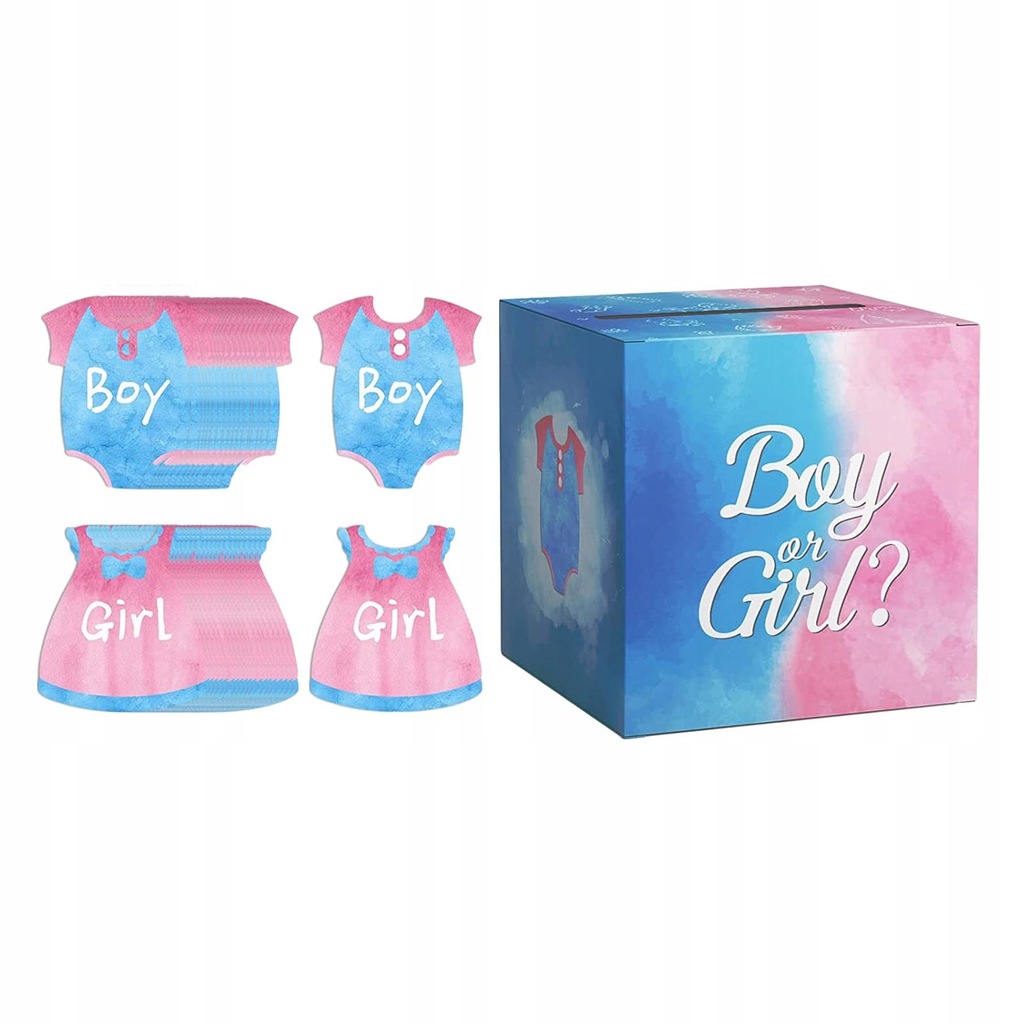 Gender Reveal Ballot Box Centerpiece Voting Games Gender Reveal Pull ...