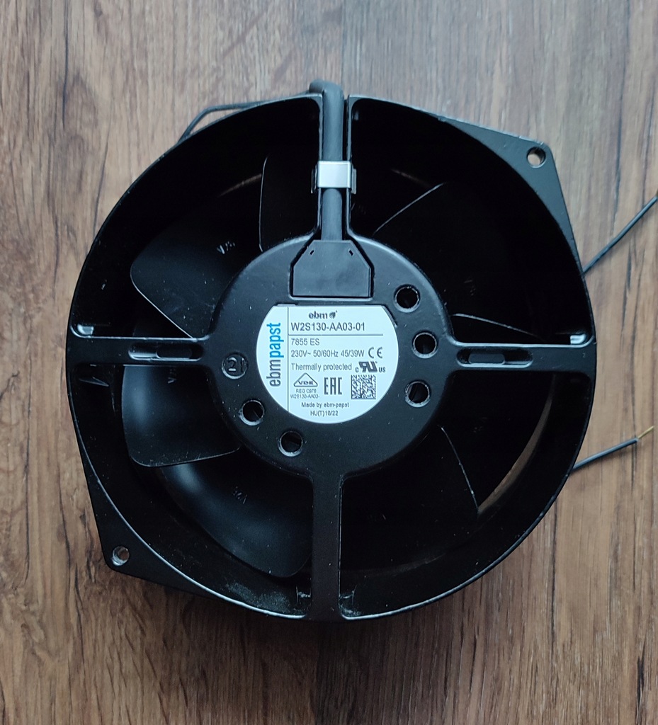 Wentylator osiowy EBM Papst W2S130-AA03-01 230 V - 13121238281 - oficjalne archiwum Allegro