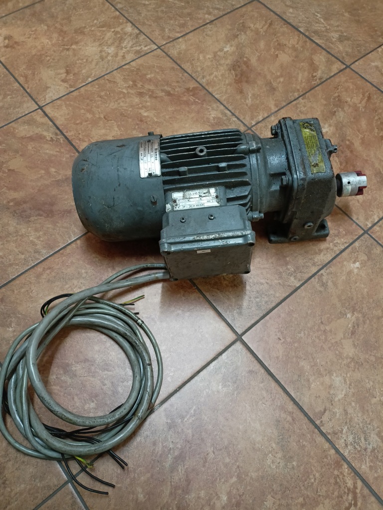 Silnik elektryczny z hamulcem i przekładnią - 11821566798 - oficjalne archiwum Allegro