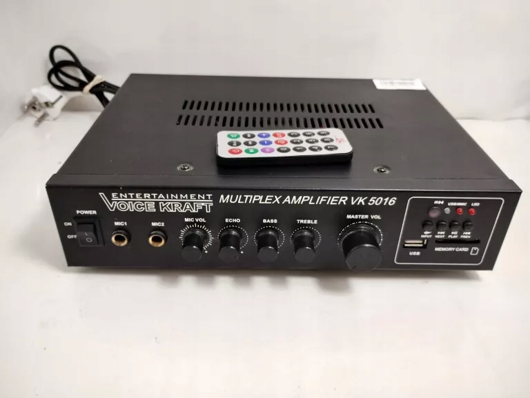 WZMACNIACZ VOICE KRAFT VK-5016 + PILOT - 14477222101 - oficjalne archiwum Allegro