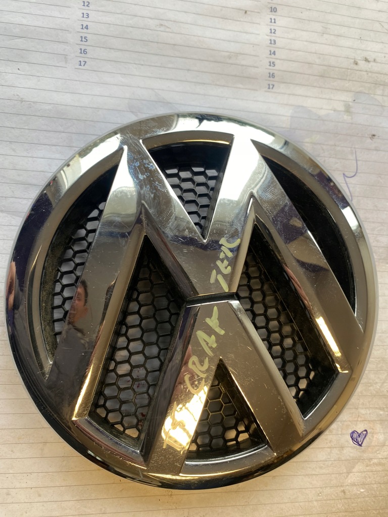 VW T5 CRAFTER EMBLEMAT ZNACZEK PRZÓD 7E0853601 - 12294732544 ...