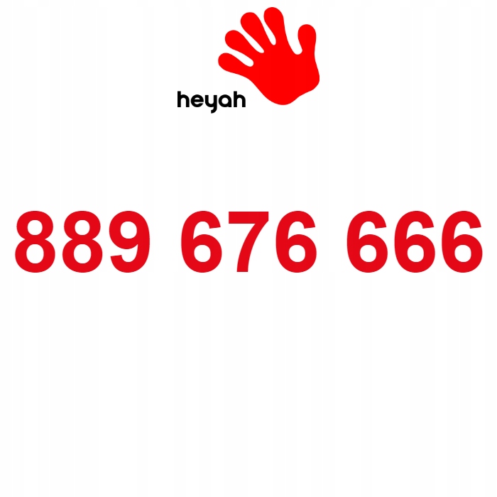 ZŁOTY NUMER 889 676 666 HEYAH STARTER VIP ŁATWY PROSTY BIZNESOWY ...