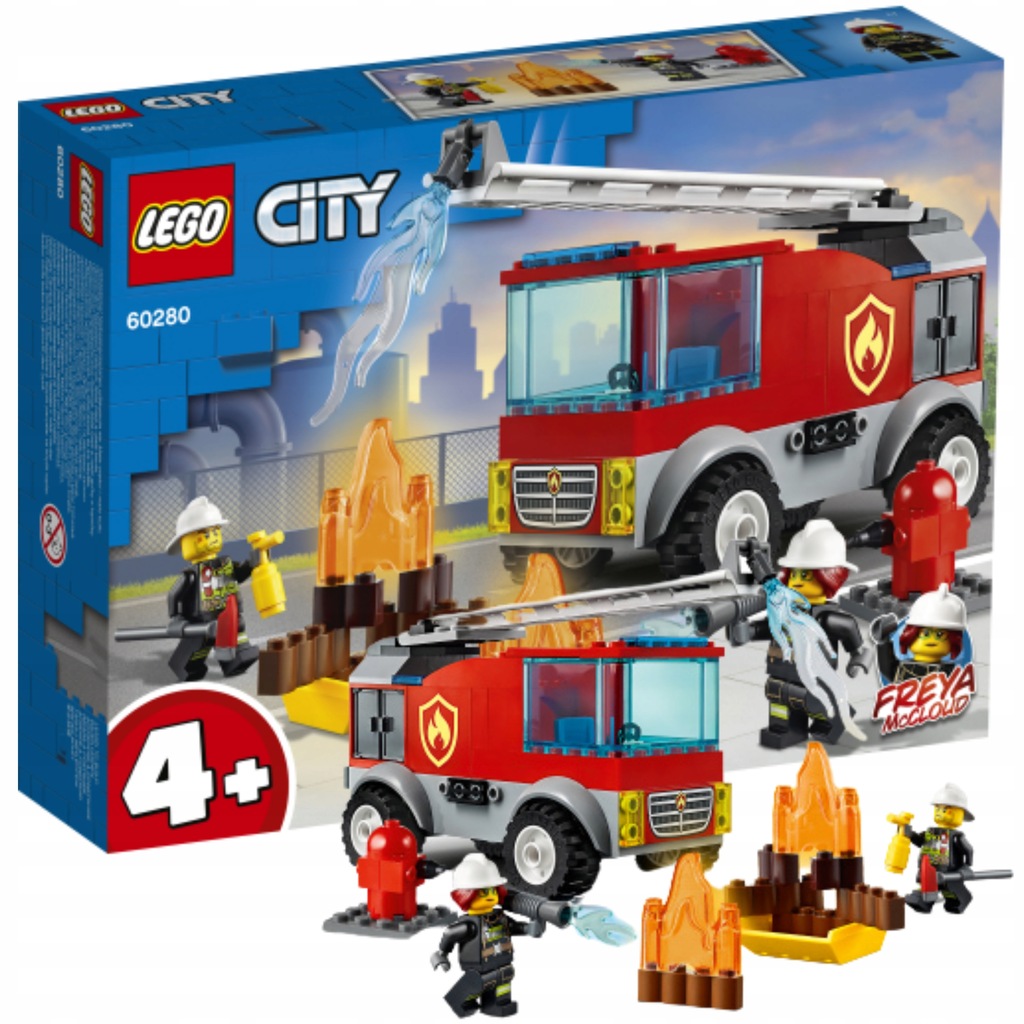 LEGO CITY STRAŻ POŻARNA ZABAWKA DLA DZIECKA 4 + - 11721180437 ...