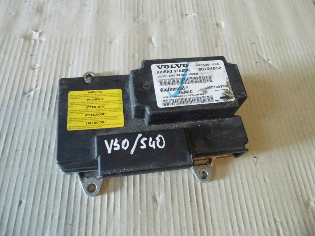 VOLVO V50 S40 - Sensor airbag 30724652 - 8387345368 - oficjalne archiwum Allegro