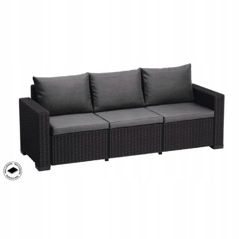Keter Sofa trzyosobowa California - 13434409045 - oficjalne archiwum Allegro