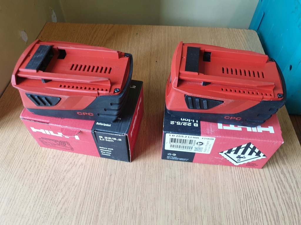 Akumulator bateria Hilti B22 22V 5.2Ah 2020r - 11692807207 - oficjalne archiwum Allegro