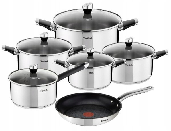 GARNKI TEFAL EMOTION ZESTAW PATELNIA 24 INDUKCJA - 7969058556 - oficjalne archiwum Allegro