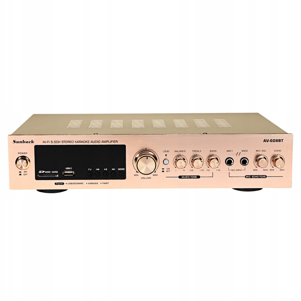 AMPLITUNER WZMACNIACZ STEREO RADIO MP3 BLUETOOTH - 11198367935 - oficjalne archiwum Allegro