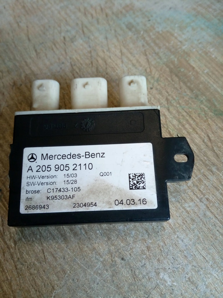 MODUŁ OTWIERANIA KLAPY MERCEDES W205 2059052110 * - 13932793175 ...