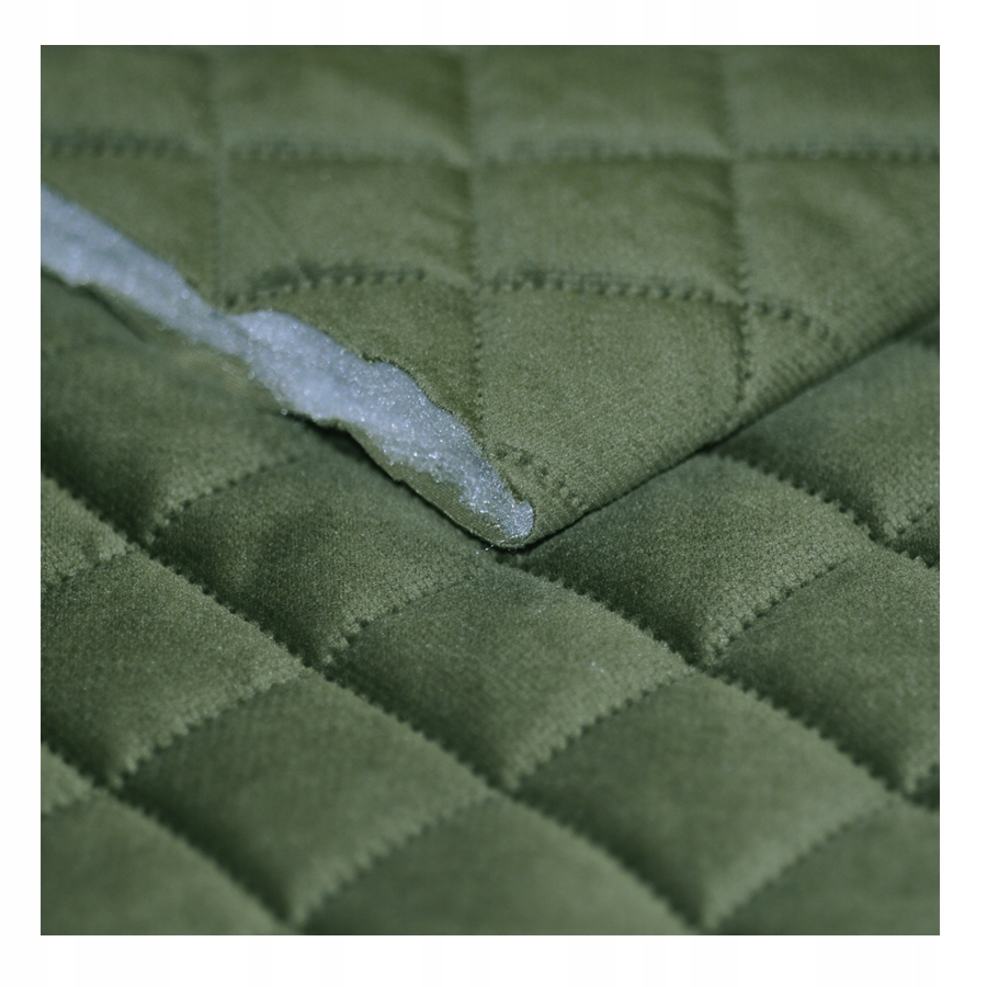 Tkanina VELVET PIKOWANY TŁOCZONY ROMBY 0,5m Zgniła Zieleń / Winter Moss - 12392038896 ...
