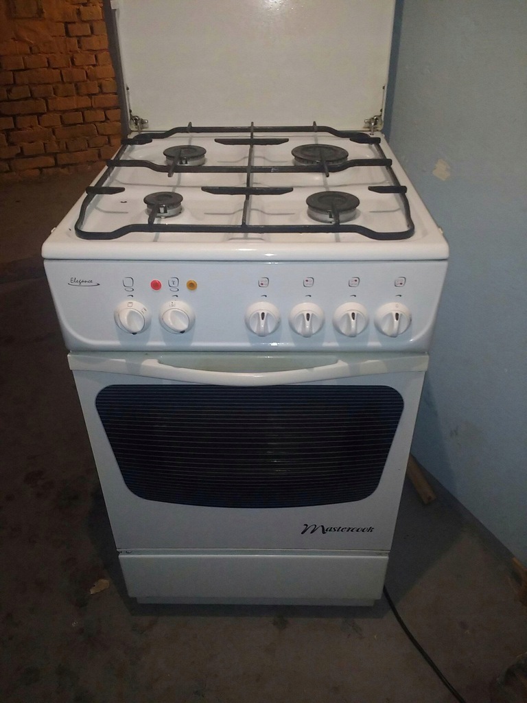 Kuchenka gazowa elektryczna Mastercook Elegance - 12539223449 ...