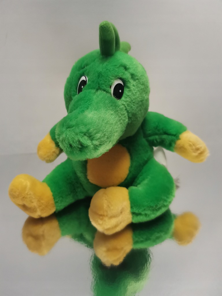 Zielony Smok Tabaluga maskotka z bajki pluszak - 12741962918 ...