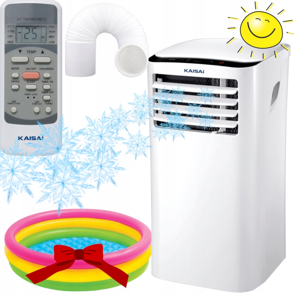 Klimatyzator przenośny MOBILNY 2.6kW KAISAI KPPH - 12174063752 ...