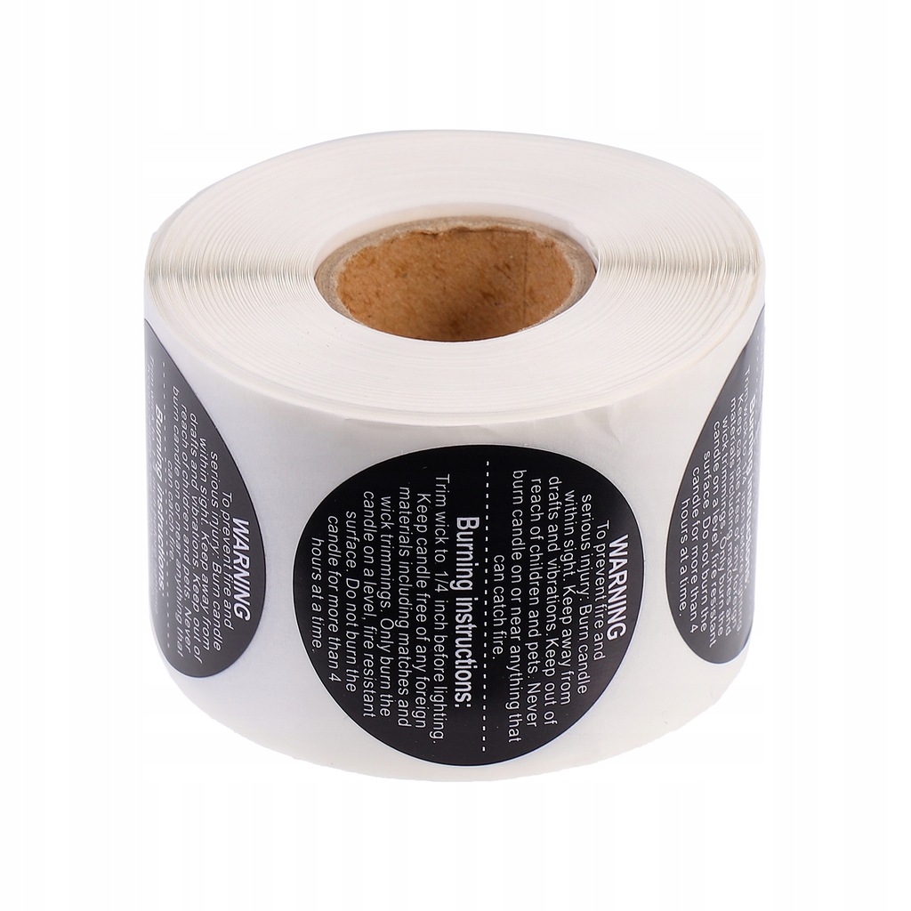 CANDLE WARNING DECALS TEA LIGHT LABELS STICKER - 14799404879 ...