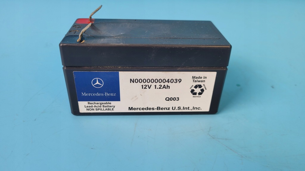 MERCEDES AKUMULATOR 12V 1.2Ah N000000004039 - 13183026943 - oficjalne ...