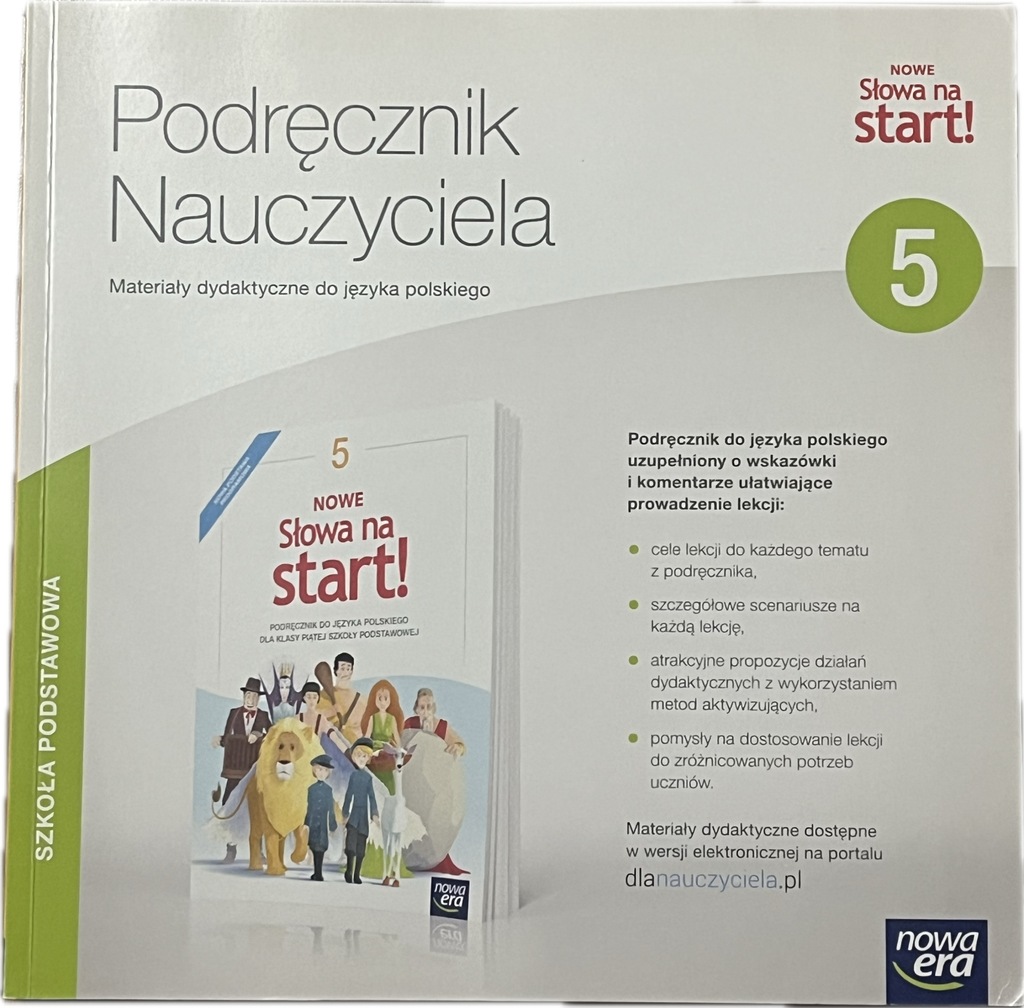 NOWE SŁOWA NA START KLASA 5 ksiązka nauczyciela NOWA ERA język polski ...