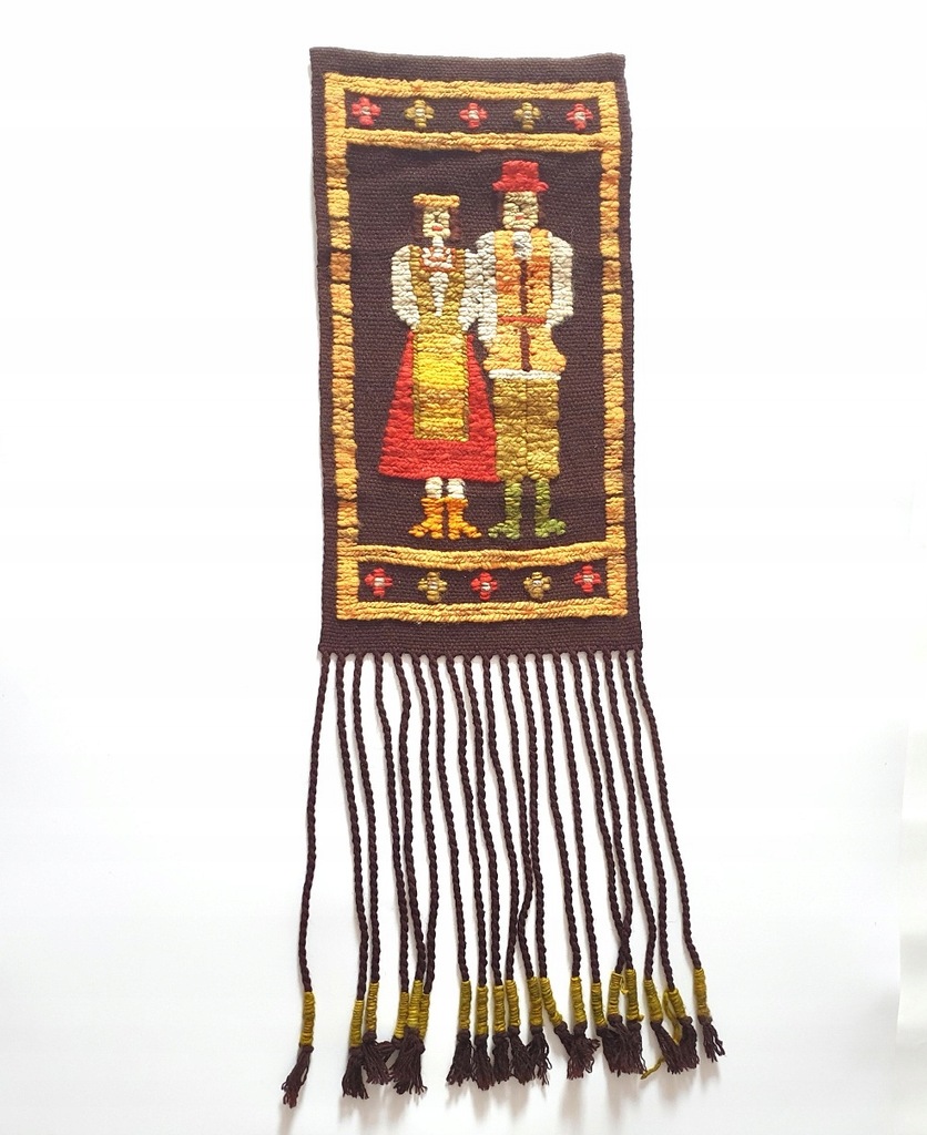 Cepelia - Ręcznie tkany gobelin ścienny z wełny - 12062761488 ...