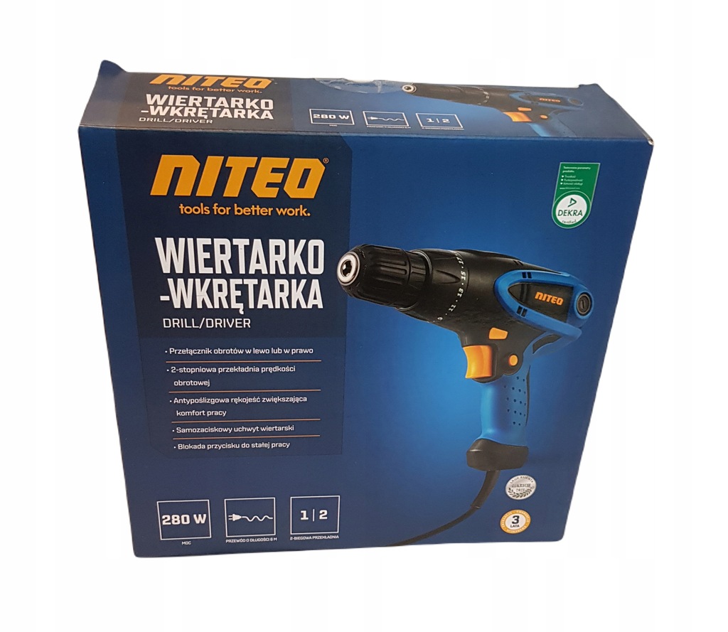 Wiertarko-Wkrętarka sieciowa Niteo TD0194-22 - 12693171999 - oficjalne archiwum Allegro