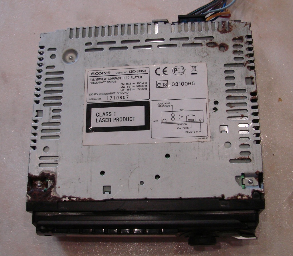 SONY CDX-GT35U Radioodtwarzacz CD RADIO MP3 USB - 12501450806 ...