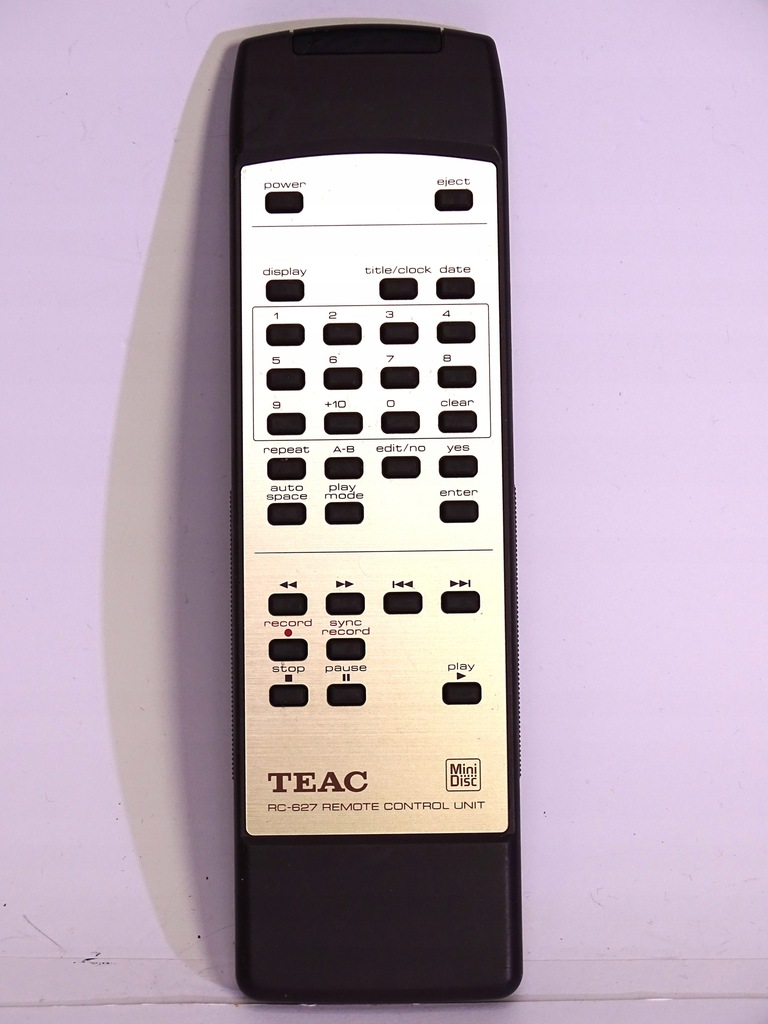 TEAC RC-627 PILOT ORYGINALNY MINI DISC - 8766645663 - oficjalne archiwum Allegro
