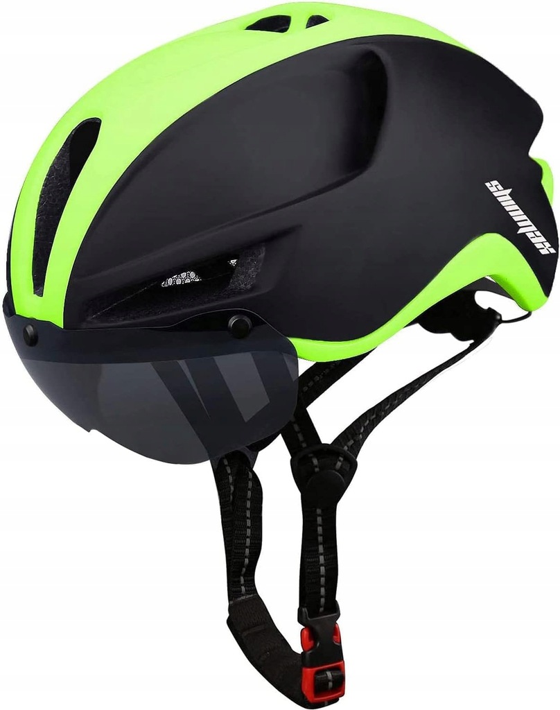 Kask rowerowy Shinmax HT-29 r. M/L CZARNO-ZIELONY - 14289271484 - oficjalne archiwum Allegro