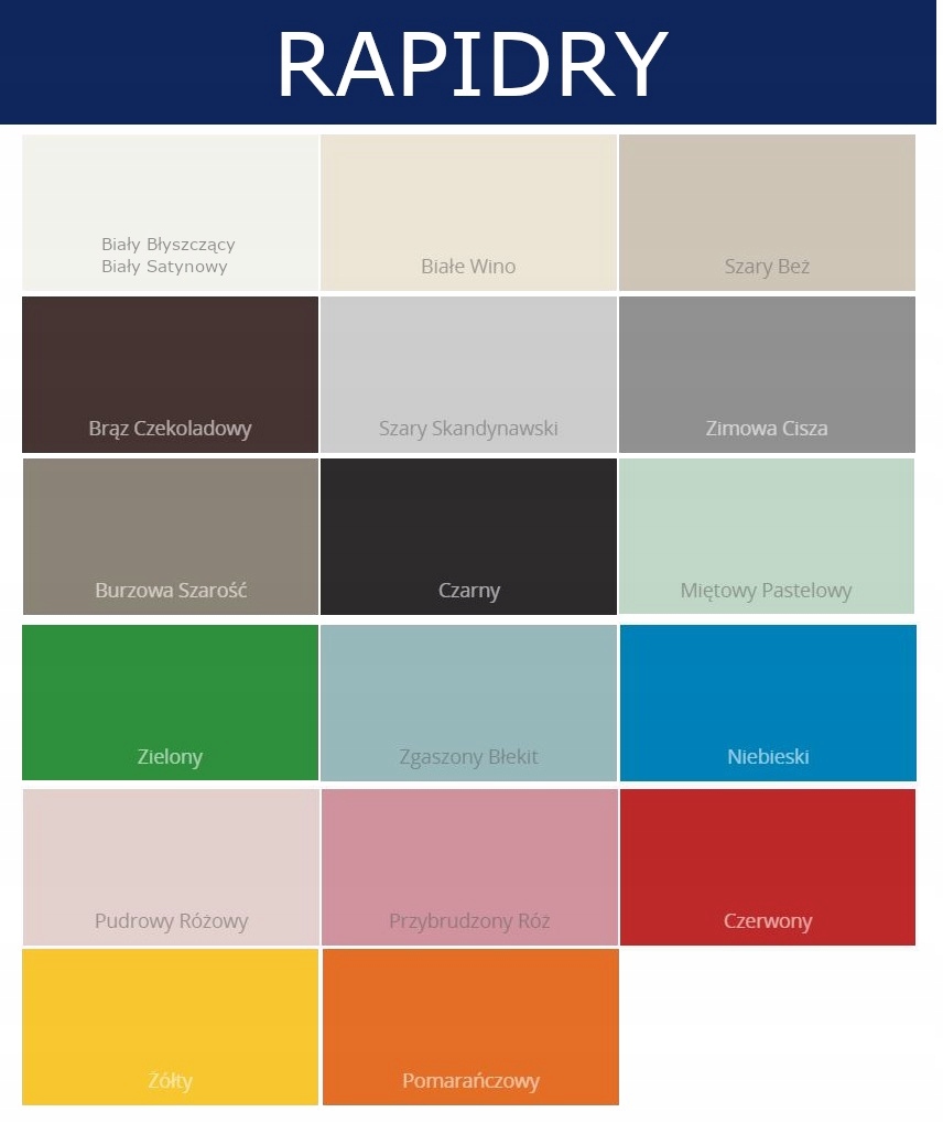 Farba Szybkoschnąca Dulux RAPIDRY 0,4L KOLORY WAWA - 7710108417 ...
